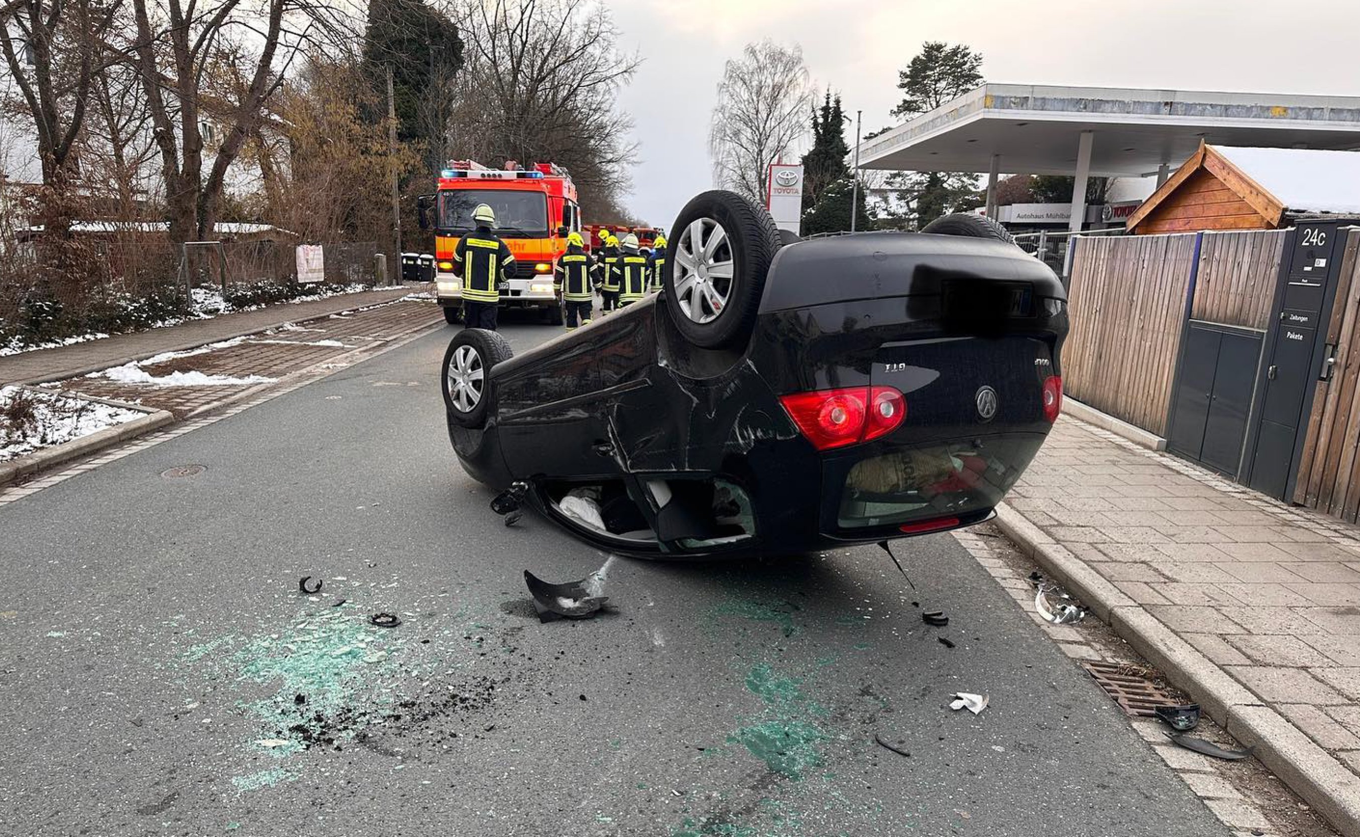 Unfall mit Überschlag – B304